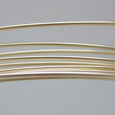 22ga 14k Solid Gold Half Hard Round Wire - 5cm Increments